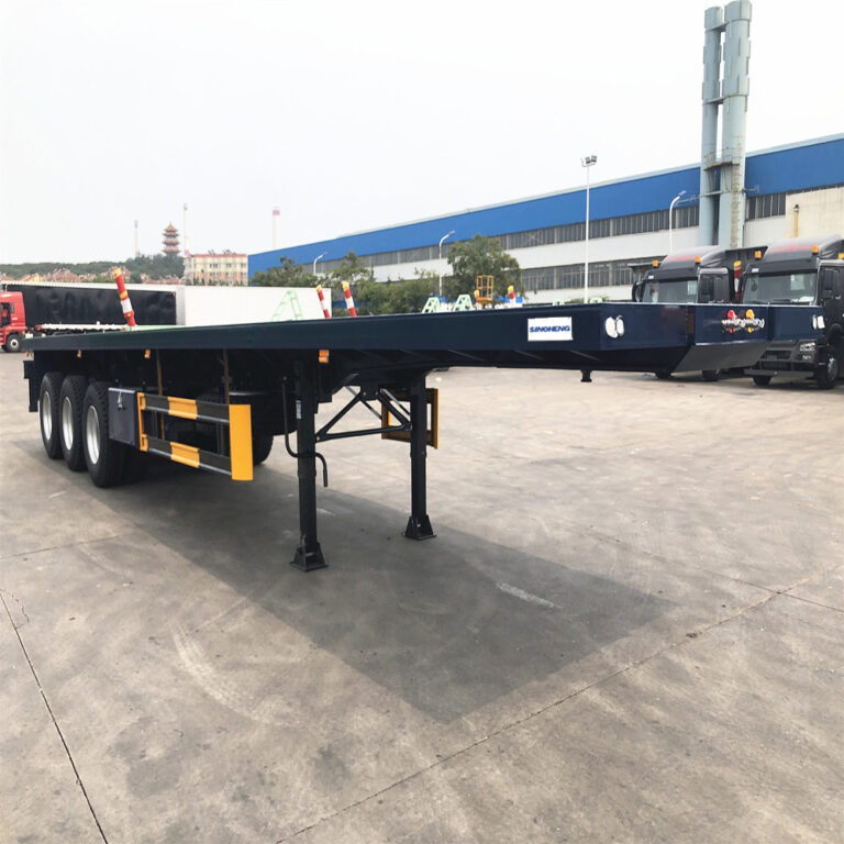 Platform Semi-trailer Self Loading Tipping Hydraulic Flatbed Container ...