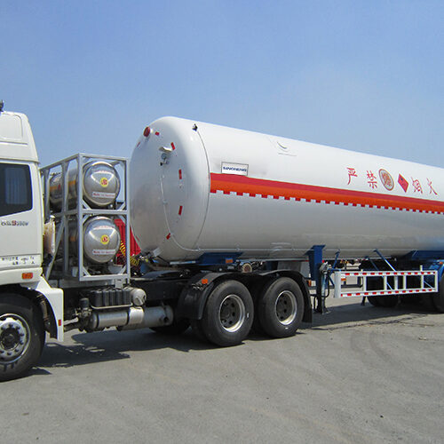 Three axles Liquid Natural Gas LNG tanker semi-trailer - china trailer ...