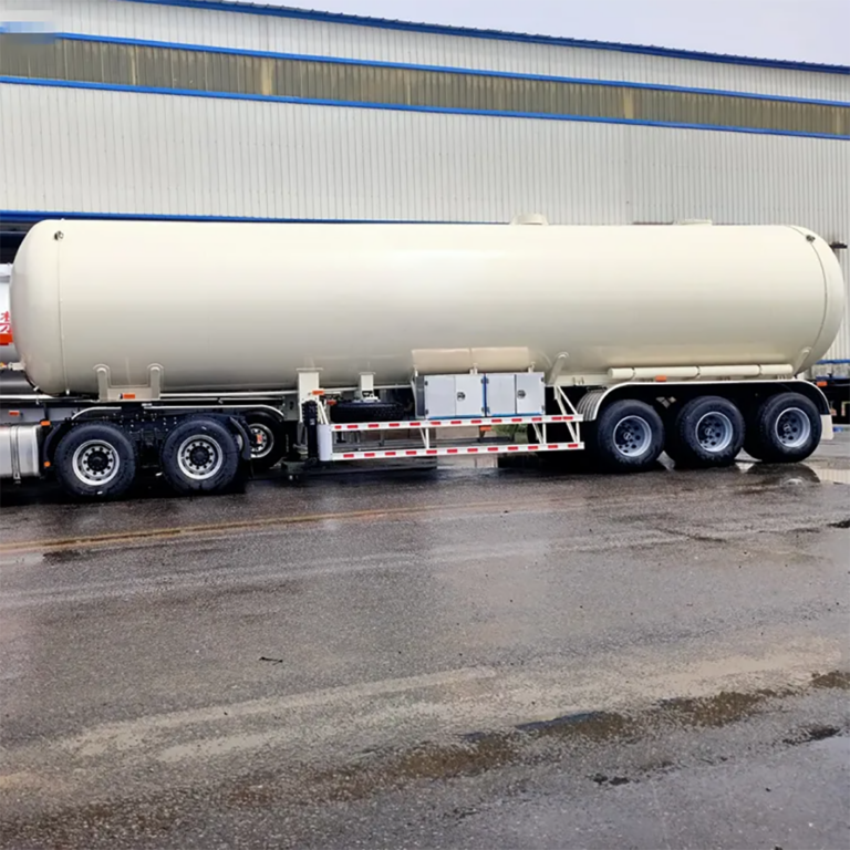 Pressure Vessel LPG Tank Trailer Three axles 60 CBM LPG Liquid Propane Gas Bullet Tank Semi ...