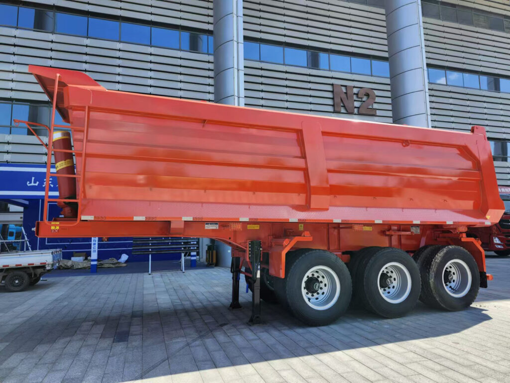 Dump Tipper Semi-Trailer Bucket 6 Axles Tipper Truck Trailer China ...