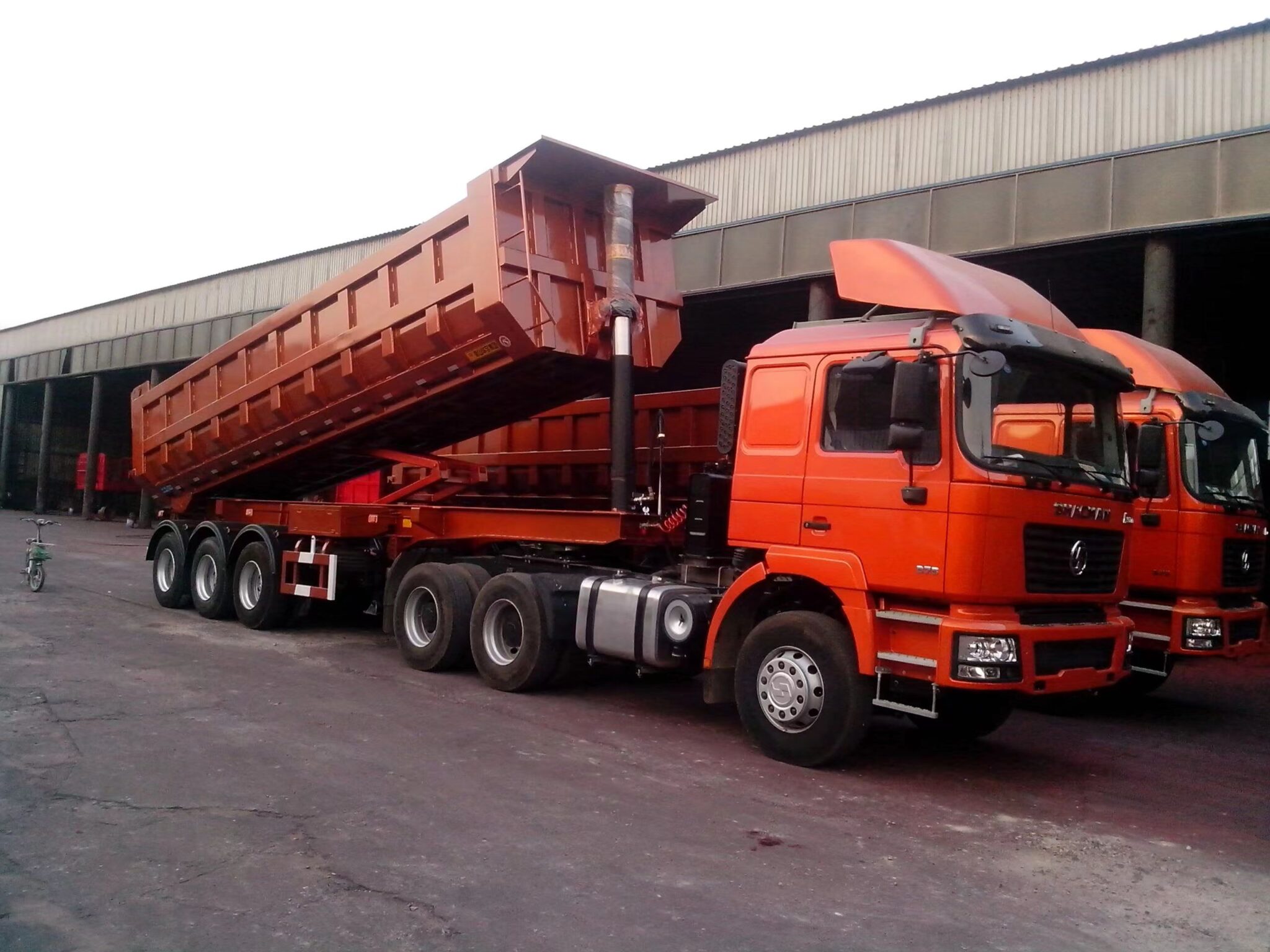 Flatdeck Interlink Tandem Trailers Dropside Sidewall Cargo Lorry Semi ...