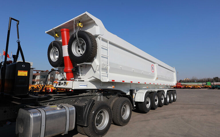 Dump Tipper Semi-Trailer Bucket 6 Axles Tipper Truck Trailer China ...